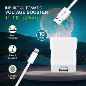 Buy ERD TC-102 Mobile Charger with Lightning Cable at Best Price